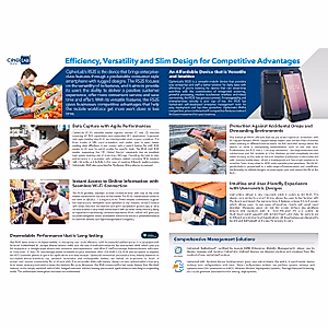 CipherLab RS35 Android 10 Touch Mobile Computer Barcode Scanner BT/WiFi/NFC, 3G RAM/32G ROM SR 2D Imager (SE4770) 5.5" HD+ Camera (4GB x 64GB)