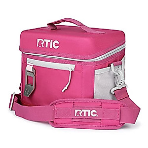 RTIC 8 Can Everyday Cooler, Soft Sided Portable Insulated Cooling for Lunch, Beach, Drink, Beverage, Travel, Camping, Picnic, for Men and Women, Very Berry