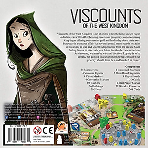 Renegade Game Studios - Viscounts of The West Kingdom (RGS2127), 1-4 Players, Ages 12 and Up, 60-90 min, Strategy Board Game Night for Teens, Adults - Be The Player with The Most Victory Points