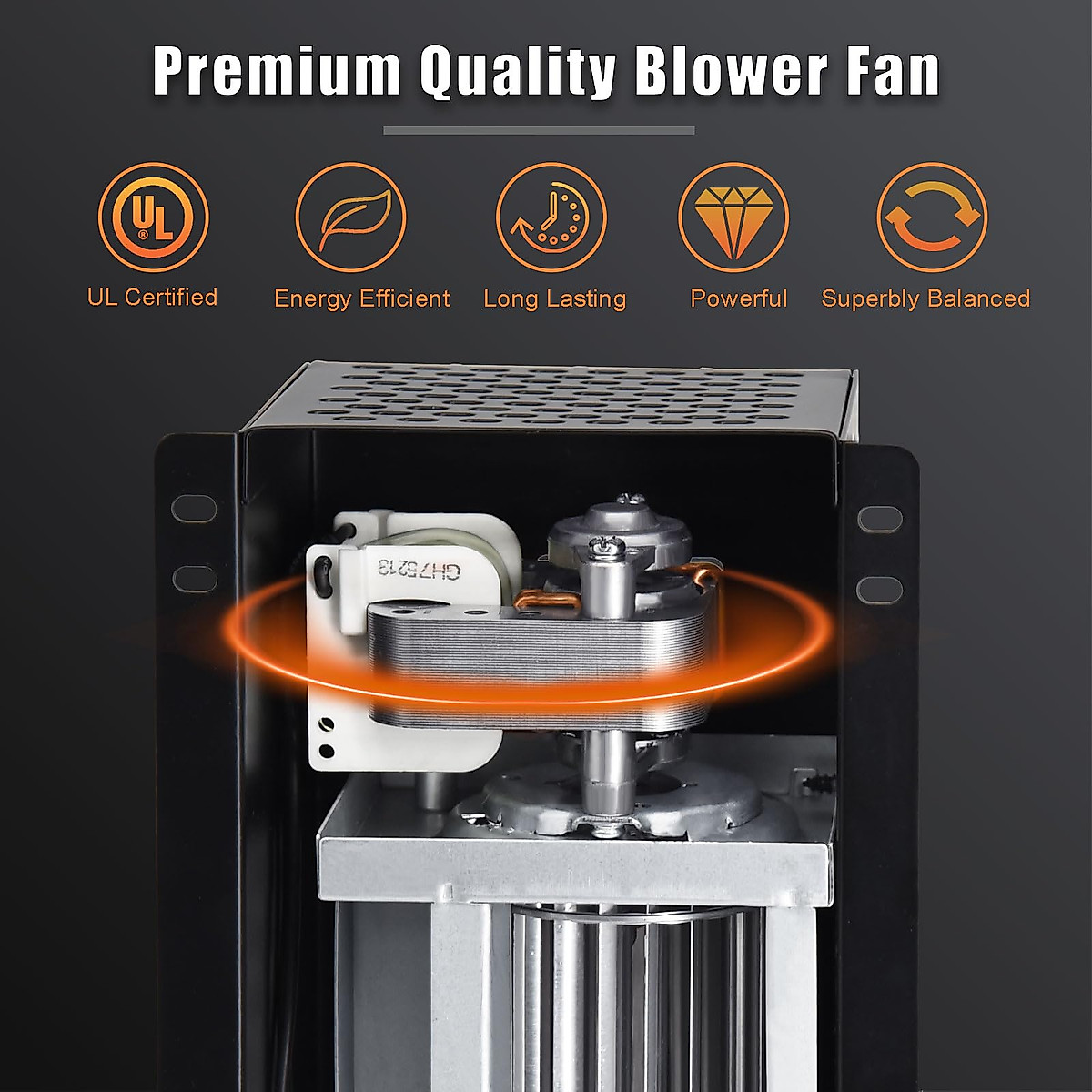 Criditpid S31105 Speed Variable Blower 110V ~ 120V for GHP Group, Monessen/Majestic (MHSC Brands), Majestic Dutchwest Windsor, CFM US Century Plate Steel Freestanding Wood Stove Fireplace Fan.