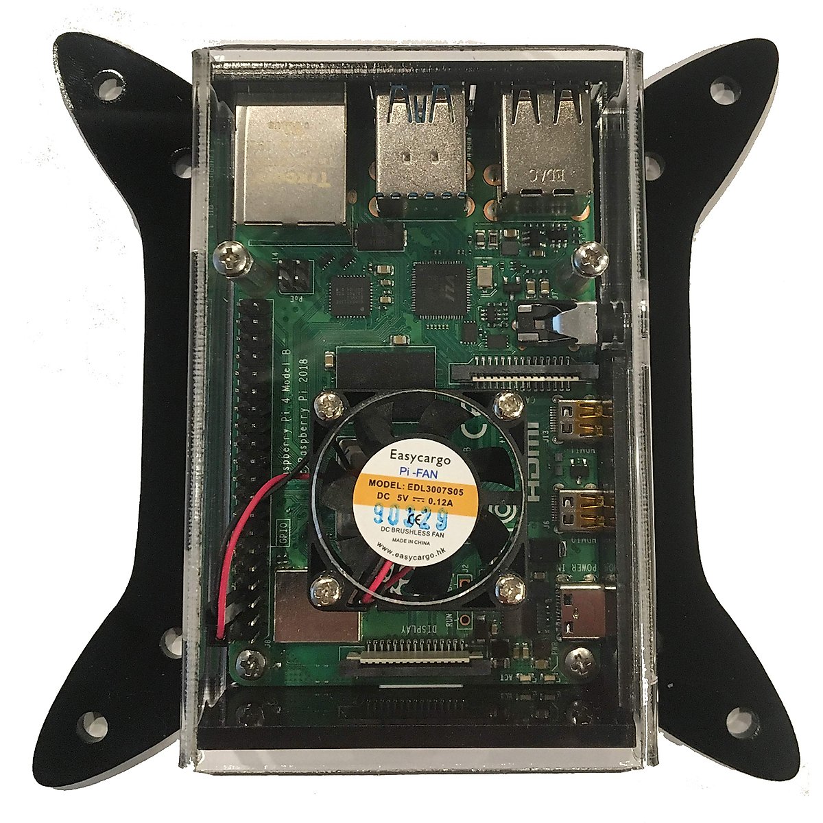 VESA Mount Case for Raspberry Pi 4 with Fan
