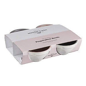 Mason Cash Innovative Kitchen Set of 4 Off-White 10 cm Mini Bowls