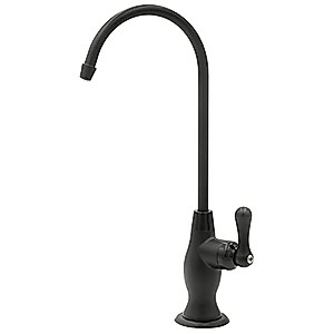 Express Water Deluxe Water Filter Faucet – Matte Black Faucet – 100% Lead-Free Drinking Water Faucet – Compatible with Reverse Osmosis Water Filtration Systems