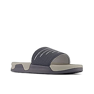 New Balance Men's Zare V1 Slide Sandal, Lead/Orca/Light Aluminum, 9