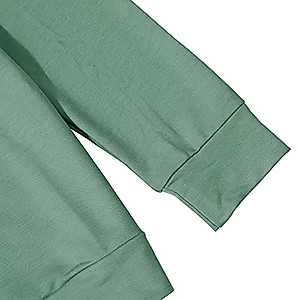 VILOVE Cute Sweatshirts for Women Chicken Graphic Long Sleeve Crew Neck Pullover Casual Fall Tops Shirts Green