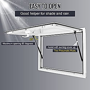 Concession Stand Serving Window Door - Concession Awning Door for Food Trucks *Glass Not Included,36''W X 24''H