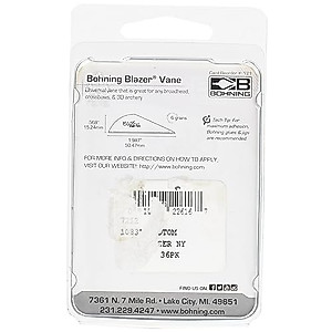 Bohning Don't Tread On Me 2" Blazer Vanes Neon Yellow Don't Tread On Me Blazer Vane, 36pk