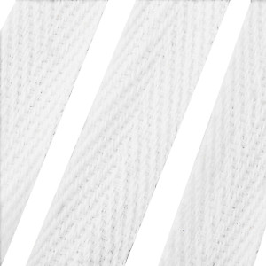 Abbaoww 50 Yards Cotton Twill Tape Ribbon 1/2 Inch, Soft Natural Webbing Tape Herringbone Tape for Sewing DIY Craft, White