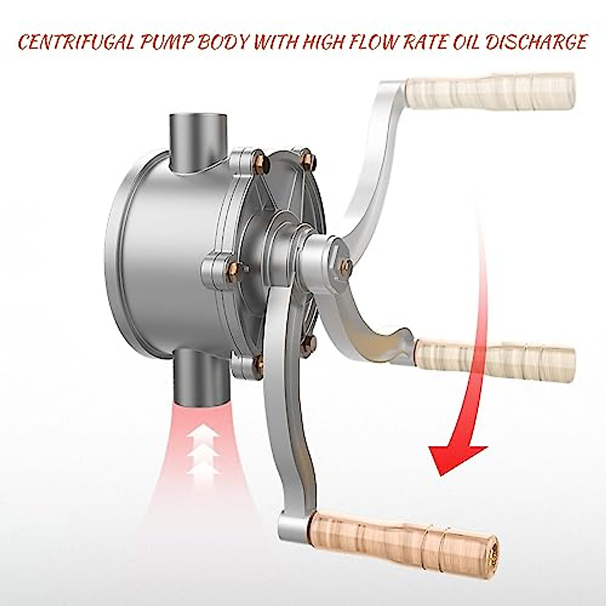 Hand Diesel Transfer Pump,55 gallon drum pump, Aluminum alloy corrosion resistant,hand pump- Fits 5 to 55 Gallon Drums