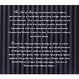 The Art of Shaving Unscented Shaving Cream for Men - Beard Care, Protects Against Irritation and Razor Burn, Clinically Tested for Sensitive Skin, 5 Fl Oz (Pack of 1)