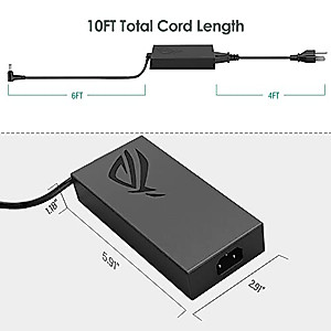 Laptop Charger for ADP-180TB H ASUS Rog Zephyrus G14 G15 GA401I GA502 GA502D GA502DU GA502IU GA401 GA401II GA401IV TUF505DT TUF505DU TUF705DU Power Adapter Laptop