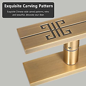 OTHZON Sliding Barn Door Handle Modern Barn Door Handle Pull Push,Glass Sliding Door Shower Hotel Shopping Mall H Shaped Door Pulls Bar,Interior Exterior Entrance