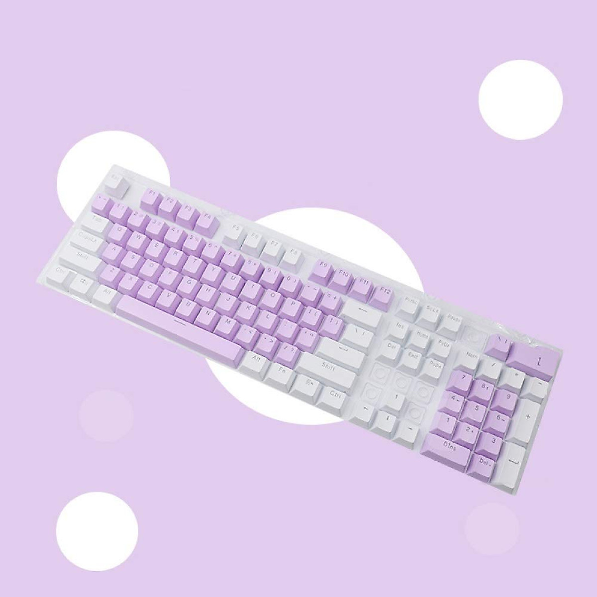 shlutesoy 104Pcs/Set Backlit Mechanical Gaming Keyboard Keycap Portable Keyboard Keycap Gaming/Office Blue