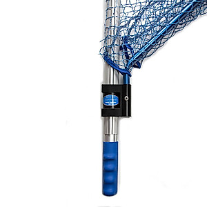 StowMaster SS84S Saltwater Series Precision Landing Net - Hoop 24"x28", Length 84",Silver/Blue