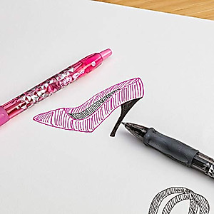 BIC Gel-ocity Quick Dry Special Edition Fashion Gel Pen, Medium Point (0.7mm), Assorted Fashion Colors, 3-Coun