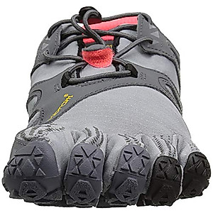Vibram Women's V Trail Runner, Grey/Black/Orange, 6-6.5
