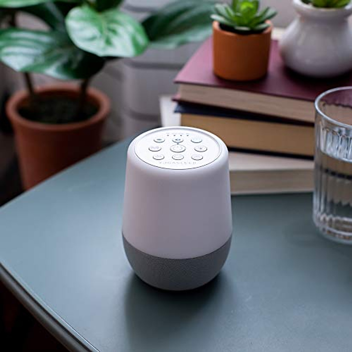 Yogasleep Duet White Noise Sound Machine & Night Light, 30 Natural Sounds, Bluetooth-Wireless Speaker for Travel, Office Privacy, Concentration, Sleep Aid for Adults & Baby, Registry & Nursery Gift
