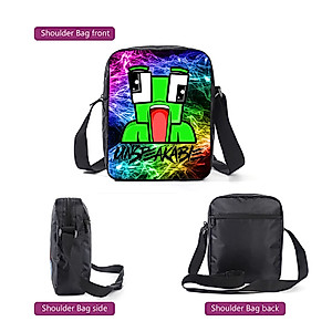 Unspeak-able Kids School Bag Set Boys Pencil Case Backpack Starry Sky Printing Book Bags Travel Daypack Girls Game Fans Gift (Sky)