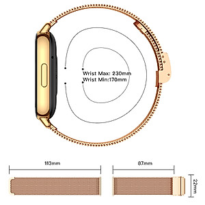 Popglory Smart Watch for Women & Men, 1.85'' Call Receive/Dial Smartwatch, Fitness Tracker with Blood Pressure/SpO2/Heart Rate Monitor, Fitness Watch with 4 Straps for iOS & Android Phones