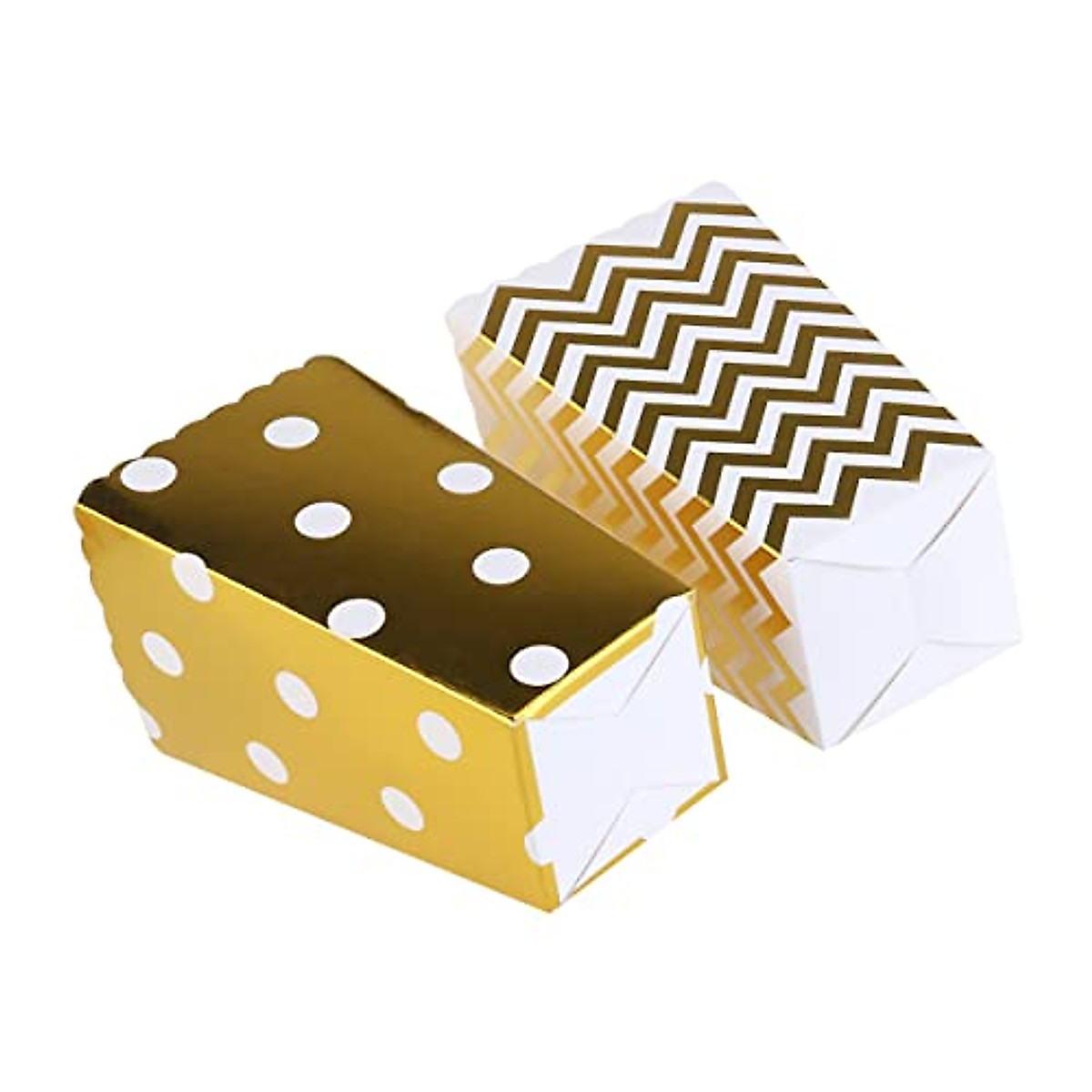 FUNOMOCYA 50pcs Popcorn Boxes Cookie Container Candy Containers Disposable Containers Popcorn Containers Party Candy Boxes Cookies Box Popcorn Cup Popcorn Bucket Cardboard Golden