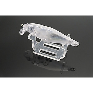 10pcs Unpainted Fishing Lure Blank crankbait topwater Hard Clear ABS Lure 100MM 11.77G 8004 Free Eyes