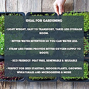 Expanding Organic Fiber Soil, Amazing Potting Soil for Indoor Plants & Herbs. Soil Discs Made from Coco Coir. Comes in Reusable Jute Bag.