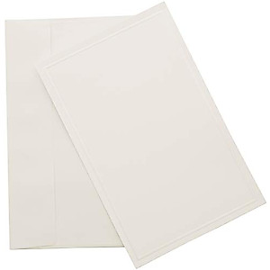 Simplicity Ivory White Wedding Invitation Kit with Envelopes, Makes 100 Invitations, 5.5" W x 8.5" L