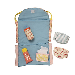 Manhattan Toy Stella Collection 11-Piece Baby Doll Diaper Bag Changing Mat Combo Set for 12" and 15" Soft Dolls