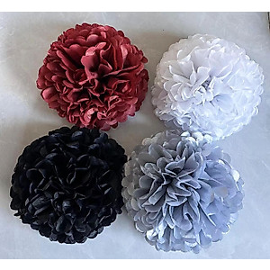 Graduation Party Decorations Maroon Black 2024/Burgundy Black Graduation Decorations 2024 Maroon Graduation/Burgundy Black Birthday Party Decorations Wedding