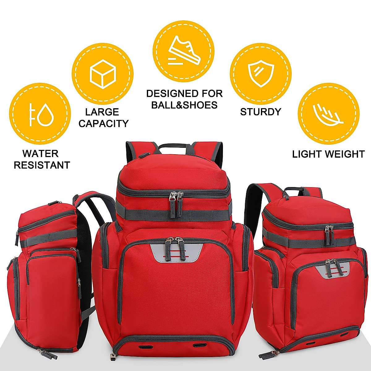 Goloni Basketball Backpack,Basketball bag with Ball Compartment & Shoe Compartment,Gym Backpack for Men,Basketball Bag Backpack Fit Soccer,Volleyball,Basketball