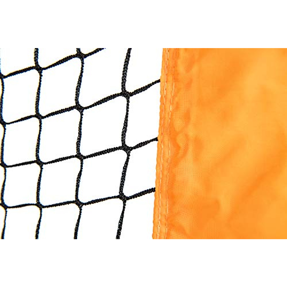 CHAMPRO MVP Portable Lightweight Protective L-Screen, Baseball/Softball Pitcher's Net, 7' X 7' Orange