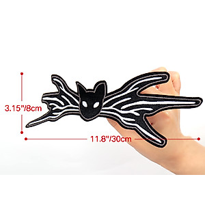 C-ZOFEK Headwear Black White Stripe Gothic Halloween Cosplay Headwear (Black)