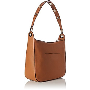 MICHAEL Michael Kors Womens Raven Leather Tote Shoulder Handbag Brown Large