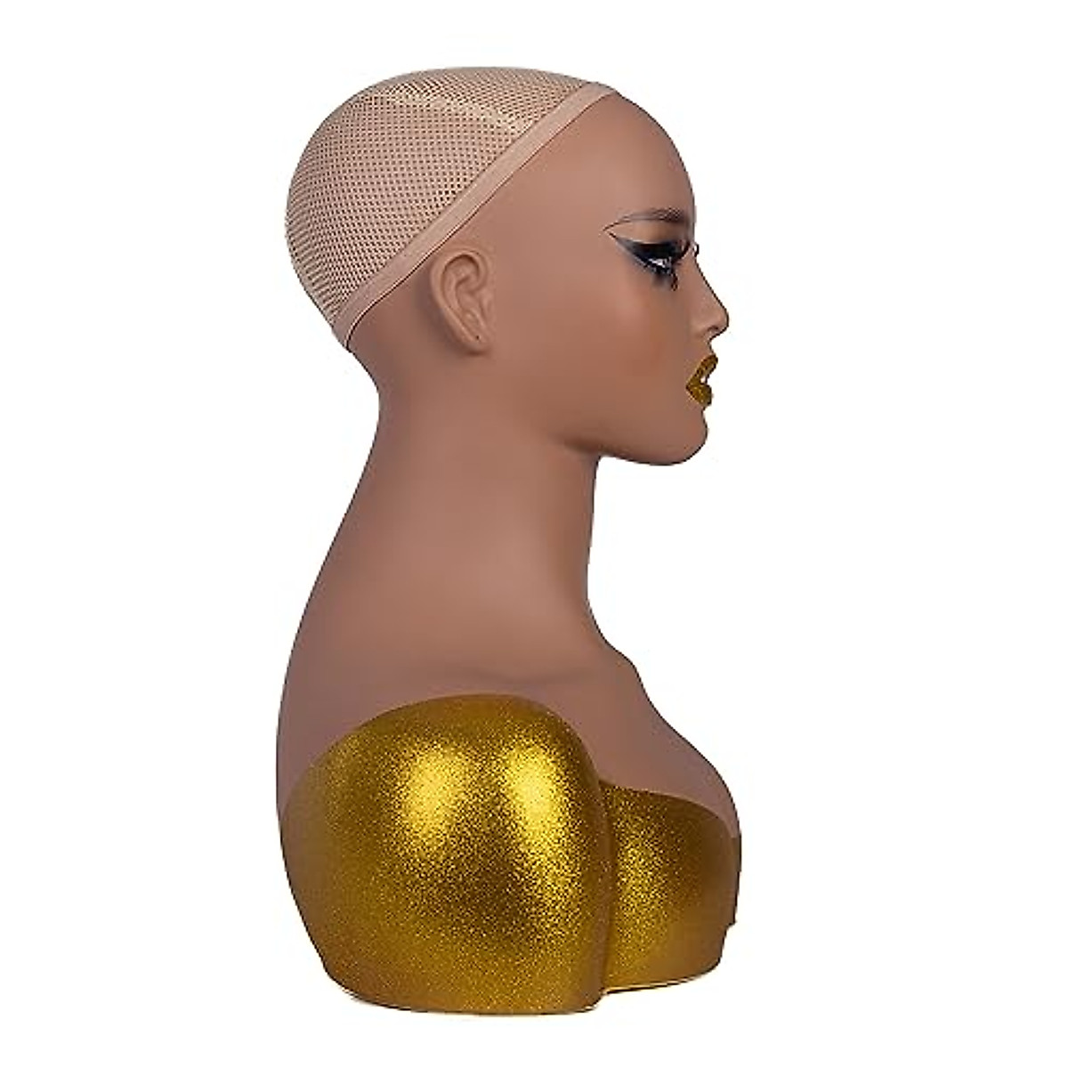 L7 MANNEQUIN Lifesize Mannequin Head Wigs Earrings Jewelry Display Model Head with Evening Dress Painting Model Head with Hand Shoulder Bust Stand