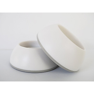 Baby Gate Guru Extra Long M10 (10mm) Spindle Rods + Small Wall Protectors Bundle (White)