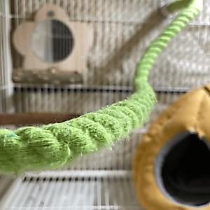 Bird Stand Perch U Shape Bird Perch Stand Toy,Hemp Rope Material Parrot Stand Platform Accessories Exercise Toys for Birds and Parrots Natural Bird Cage Toys Supplies for Small Medium Birds
