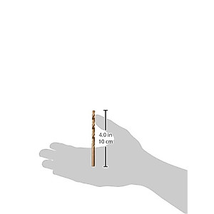 BOSCH CO2141 1-Piece 7/32 In. x 3-3/4 In. Cobalt Metal Drill Bit for Drilling Applications in Light-Gauge Metal, High-Carbon Steel, Aluminum and Ally Steel, Cast Iron, Stainless Steel, Titanium