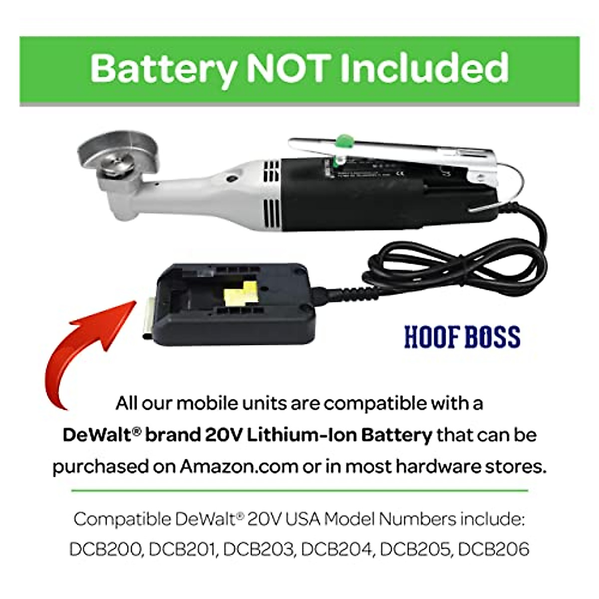 Basic Goat Hoof Trimmer Set - Battery Powered – Requires 20 Volt Battery Not Included