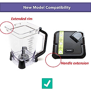 Enbizio Genuine Ninja BL770 replacement parts / Lid with handle extension . Will ONLY WORK WITH PITCHER WITH EXTENDED RIM