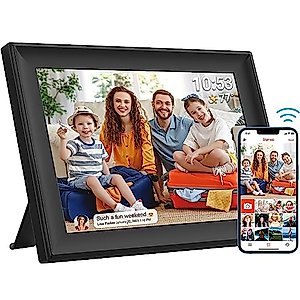 32GB FRAMEO 10.1 Inch Smart WiFi Digital Photo Frame 1280x800 HD IPS LCD Touch Screen, Auto-Rotate, Motion Sensor, Built in 32GB Memory, Share Moments Instantly via Frameo App from Anywhere