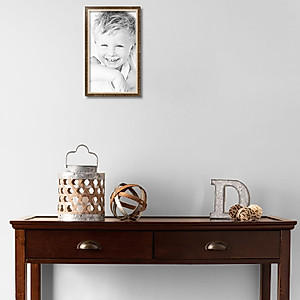 ArtToFrames 10x17 Inch Multi Picture Frame, This 0.94 Inch Custom Wood Poster Frame is Other - Comes with Regular Glass and Corrugated Backing (2WOME398402-10x17)