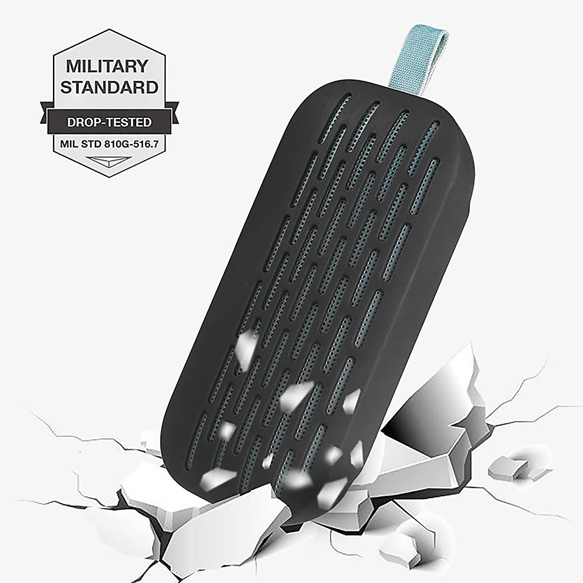 HUAYUWA Silicone Cover Sleeve (Black) Compatible for Bose SoundLink Flex Bluetooth Portable Speaker