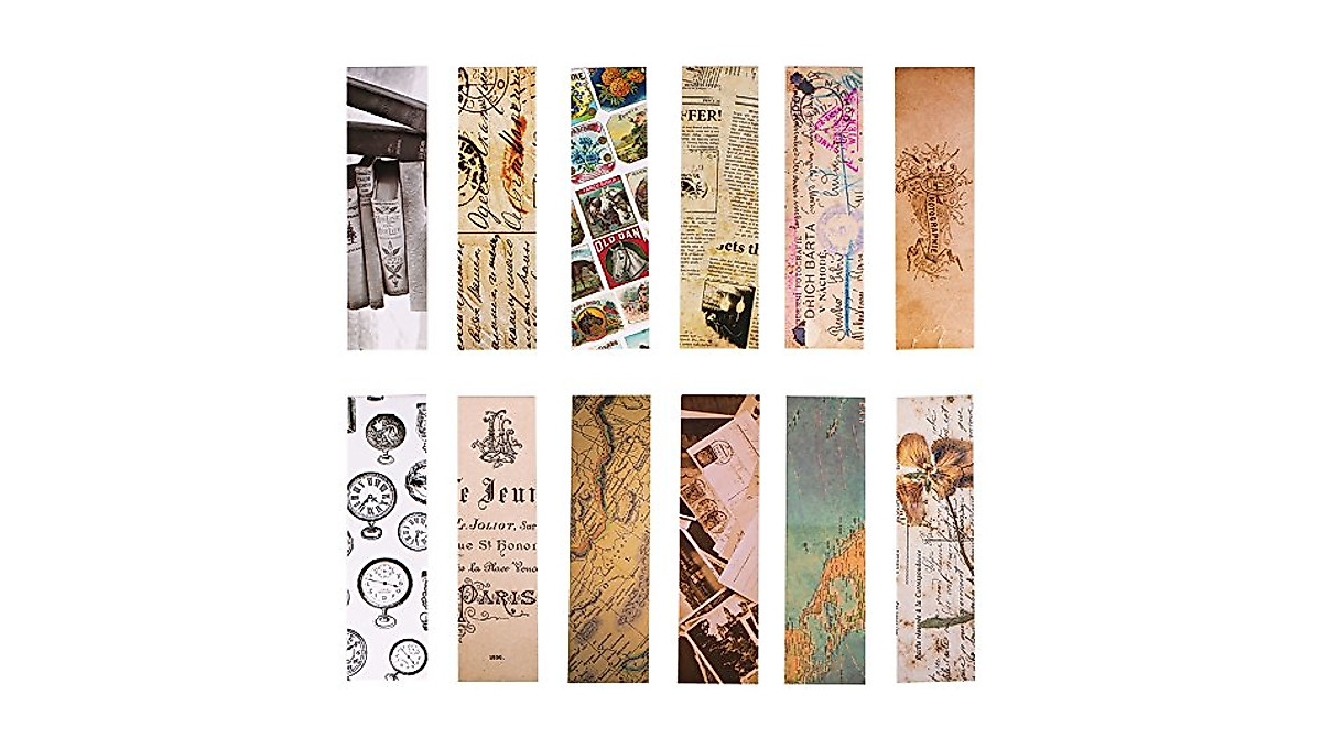 30PCS Vintage Bookmarks: Retro Collection for Readers