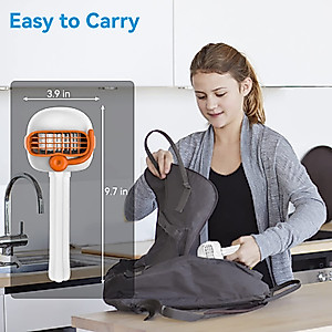 Cadrim Battery Operated Stroller Fan Clip On Fan for Baby with Flexible Tripod,3 Speeds Portable Fan Handheld Personal Fan for Car Seat Crib Camping Treadmill (White)