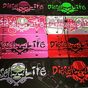 Diesel Life - Men's Injector Skull Hoodie - Black/Red/Yellow - Small