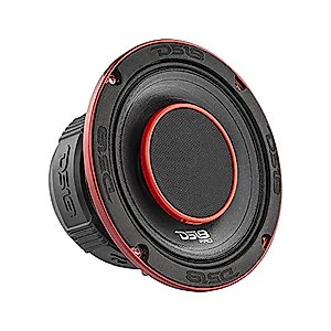 DS18 PRO-HY6.4B 6.5" Hybrid Mid-Range Car Audio Loudspeaker with 1" VC Built-in Compression Driver Horn and Water Resistant Cone 450W Max 225W RMS 4 Ohms (1 Speaker)