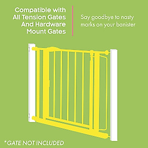 EZ-Fit: Baby Gate Walk Thru Adapter Kit for Stairs + Child and Pet Safety - Protect Banisters + Walls (Single Pack, 36 Inch)