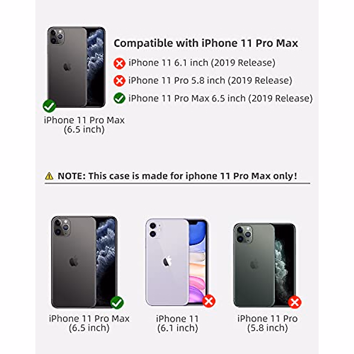 K TOMOTO Compatible with iPhone 11 Pro Max Case 6.5 Inch, Full Body Protection Liquid Silicone Gel Rubber Cover with Microfiber Lining, Thick Shockproof Protective Phone Cases, Hot Pink