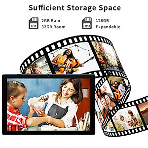 CNMF Tablet 10 Inch, 5Ghz WiFi Tablet + 2.4Ghz WiFi Tablet, 2 Pack, Long Battery Life, 2GB ROM, 32GB Storage, 10.1" IPS HD Touch Screen