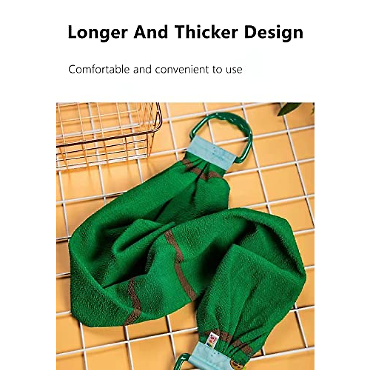 LeapLife Exfoliating Back Scrubber, Body Back Scrubber Towel for Shower, Bath Wash Scrub Cloth Washcloth Washer for Men Women Exfoliation, Body Scrubbing Brush Exfoliator 500D